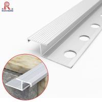 China Non Slip Aluminium Stair Nosing Edge Trim 3m Length Powder Coating for sale