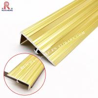 China Non Slip Aluminium Stair Nosing Edge Trim , Luminous  3mm Metal Step Protector for sale
