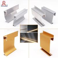 China 2mm Aluminium LED Strip Light Profile , T8 Led Strip Light Recessed Channel for sale