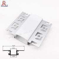 China Angle Aluminium LED Strip Light Profile 0.8mm Thickness Sandblasting Finish for sale