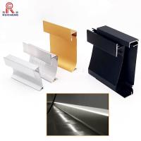 China Recessed Aluminium Profiles For Indirect Lighting By Led Strips 10mm for sale