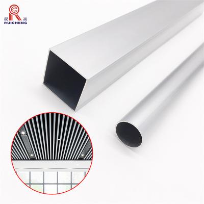 China Lightweight Powder Coated Aluminium Pipe 10mm Width High Strength for sale
