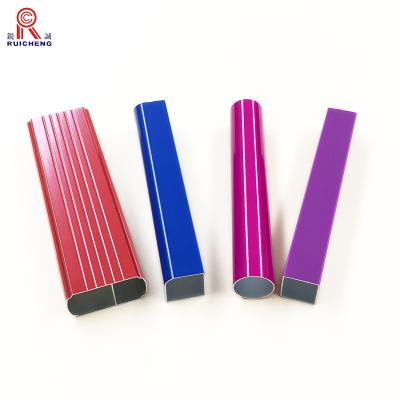 China 6000 Series Aluminum Pipe Tube 5mm Height T5 Temper Oval  For Outside Usage for sale