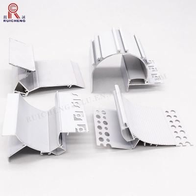 China Anodized Aluminium Led Strip Light Channel Profile Extruded T8 Temper for sale