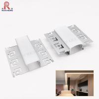 China Wall Corner Aluminium LED Strip Light Profile 3mm Thickness Recessed for sale