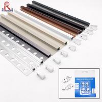 China Aluminum Metal Corner Trim For Ceramic Tile Powder Coating 10.5mm Height for sale