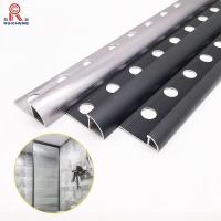 China Round Shape Aluminum Trim Strips Ceramic Wall Tile Edge Protection Ceiling for sale