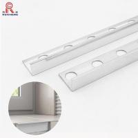 China Brushed Ceramic Tile Metal Edge Trim , 8.5mm Aluminum Trim Tile  L Shape for sale