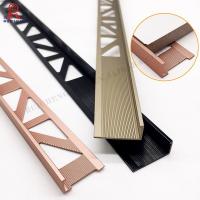 China Mill Finished Aluminum Tile Trim 2.4m Length , ODM Tile Aluminium Corner Trim for sale