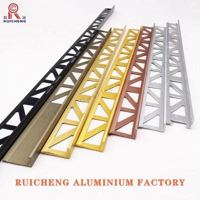 China Mill Finished Aluminum Tile Trim 2.4m Length , ODM Tile Aluminium Corner Trim for sale