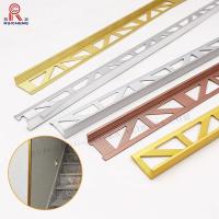 China L Shape Aluminum Tile Corner Trim 1.5mm Height with Oval Punching hole for sale