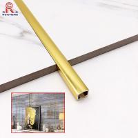 China Gold Listello Tile Trim Extruded Aluminium Material For UV Board for sale