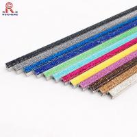 China U Shape Listello Tile Trim , Gold Mosaic Wall Tile Strips 3m Length for sale
