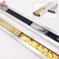 China Aluminium Listello Tile Trim Abrasion Proof For Kitchen Backsplash for sale