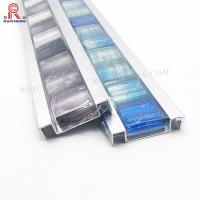China Colourful Glass Effect Ceramic Listello Border Tiles Decorative Antiscratch for sale