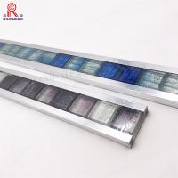 China Colourful Glass Effect Ceramic Listello Border Tiles Decorative Antiscratch for sale
