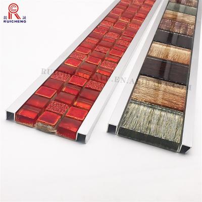 China Aluminium Listello Tile Trim , Weather Resistance Listello Mosaic Tile Trim for sale