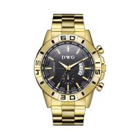 China Customized Alloy Quartz Chronograph Watch Stainless Steel Waterproof Quartz Wristwatch for sale