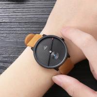 China SS316L case Custom Design Watches 3ATM Waterproof Genuine Leather Quartz Watch for sale