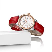 China Fashion Waterproof Women Quartz Watch Casual Leather Strap Quartz Watch for sale