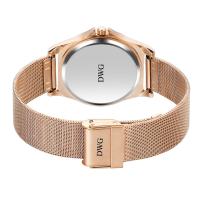 China Women's Analog Quartz Rose Gold Watch with Stainless Steel Mesh Strap Ladies Watch Simple and Elegant for sale