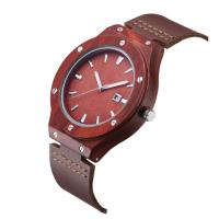 China Analog Dial Display Custom Design Watches , Men'S Waterproof Wood Watch for sale