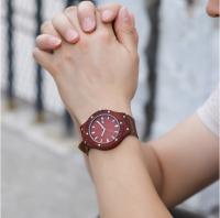 China Analog Dial Display Custom Design Watches , Men'S Waterproof Wood Watch for sale