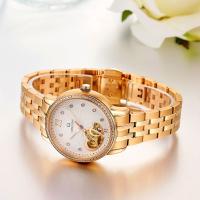 China Fashion Rose Gold Automatic Mens Wrist Watches With Stainless Steel Back for sale