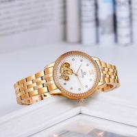 China Fashion Rose Gold Automatic Mens Wrist Watches With Stainless Steel Back for sale