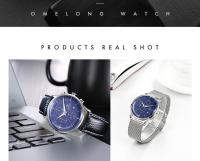 China Stainless Steel Mens Quartz Watch One Year Guarantee CE ROHS SGS Approved for sale