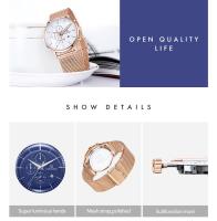 China Stainless Steel Mens Quartz Watch One Year Guarantee CE ROHS SGS Approved for sale