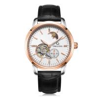 China Automatic mechanical movt stainless steel caseback wrist watch for men for sale