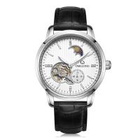 China Automatic mechanical movt stainless steel caseback wrist watch for men for sale