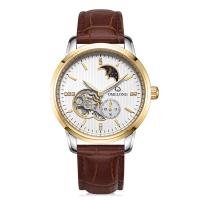 China Automatic mechanical movt stainless steel caseback wrist watch for men for sale