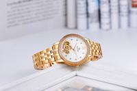 China Luxury women automatic mechanical stainless steel chain wrist watches for sale