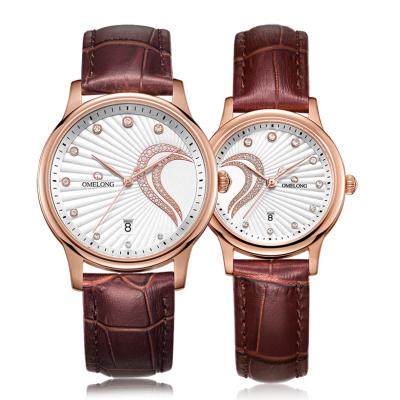 China Fashion Luxury Stainless Steel Case Back Wristwatch for Couple Lover for sale