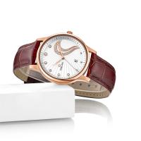 China Fashion Luxury Stainless Steel Case Back Wristwatch for Couple Lover for sale