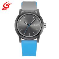 China Durable Silicone Japan Movt Womens Watch Round Face With Screen Printing Logo for sale