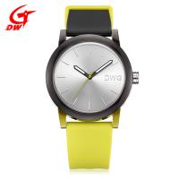 China Durable Silicone Japan Movt Womens Watch Round Face With Screen Printing Logo for sale