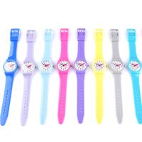 China Private Label Reverse Movement Watch Plastic Material With Silicone Strap for sale