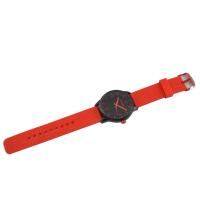 China Complete Calendar Silicone Sports Watch With Rubber Bands Black Alloy Case for sale