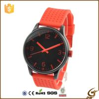 China Complete Calendar Silicone Sports Watch With Rubber Bands Black Alloy Case for sale