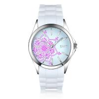 China Japan Movt Silicone Sports Watch With Multi - Color Interchangeable Band for sale