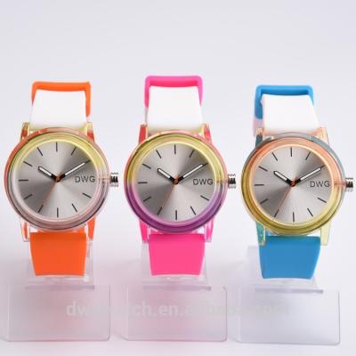 China Promotional Elegance Silicone Sports Watch For Ladies Logo Debossed for sale