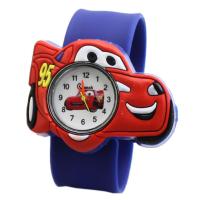 China Lovely Cute Silicone Quartz Kids Watch With Car Shaped Dial Customized Logo for sale
