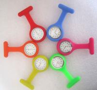 China Unisex Silicone Sports Watch Analog Dial Display Silicone Gel Nurses Fob Watch for sale