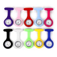 China Unisex Silicone Sports Watch Analog Dial Display Silicone Gel Nurses Fob Watch for sale