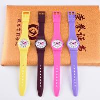 China Mini Flexible Silicone Rubber Wristband Watch With Slap Strap DWG-R0117 for sale
