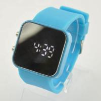 China Fashion Quartz Smart Wrist Watch LED Style With Silicone Case Material for sale