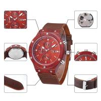 China Simple design dial wooden watch case wooden watches for men for sale